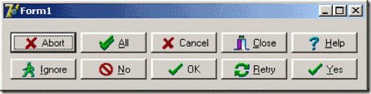 Komponen TAB ADDITIONAL Delphi (BitBtn)